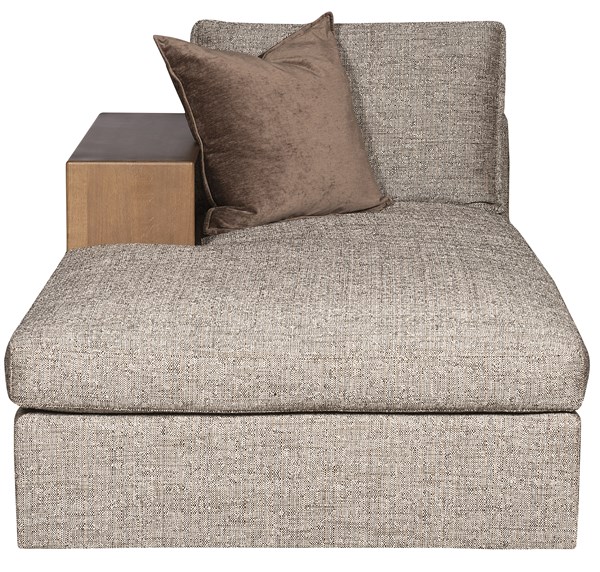 Embrace Left Wood Shelf Arm Chaise V70B-LAH - Our Products - Vanguard Furniture